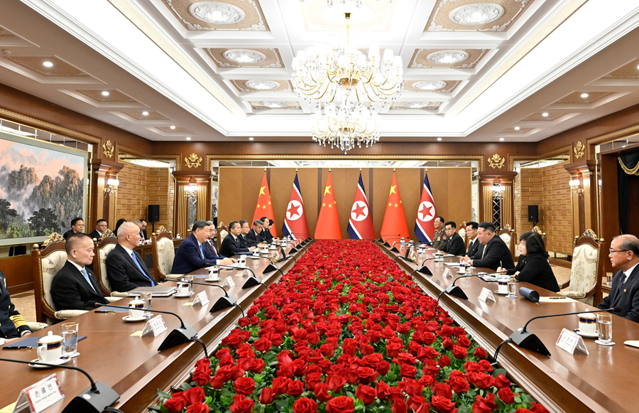 习近平同金正恩举行会谈-新华网